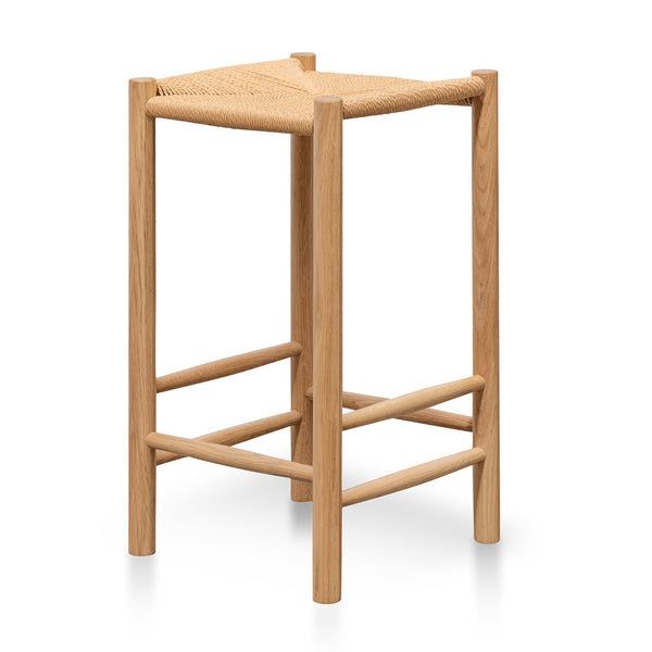 Erika 65cm Rattan Bar Stool - Natural | Interior Secrets