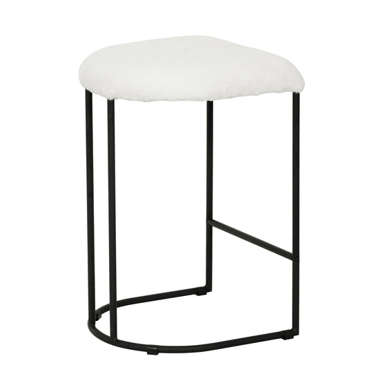 Set of 2 - Galvan 65cm Bar Stool - Cloud Fur | Interior Secrets