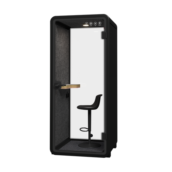 Silent Phone Booth Small Black by Humble Office | Interior Secrets