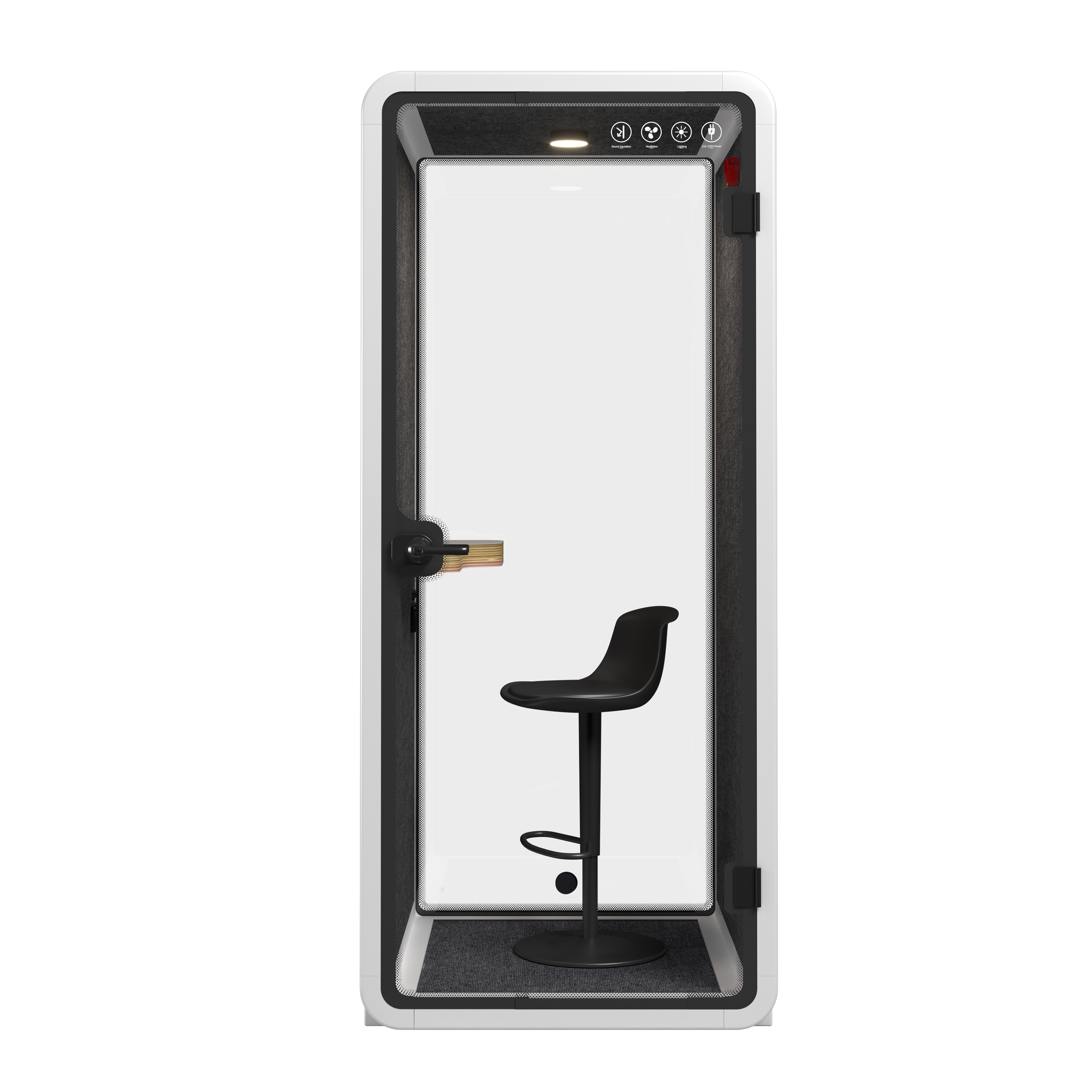 Silent Phone Booth Small White by Humble Office | Interior Secrets