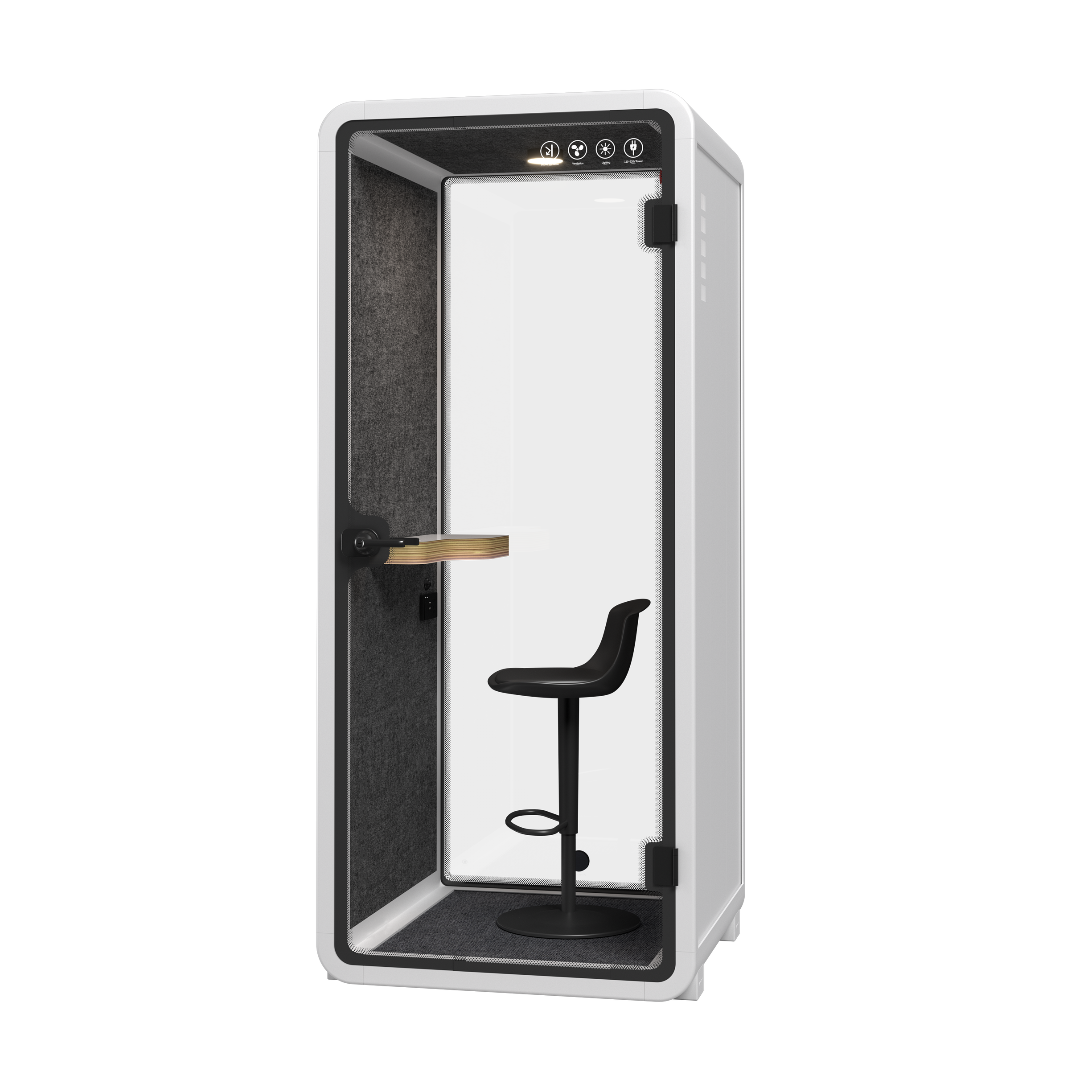 Silent Phone Booth Small White by Humble Office | Interior Secrets