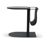 Gonzales 55cm Side Table - Full Black | Interior Secrets
