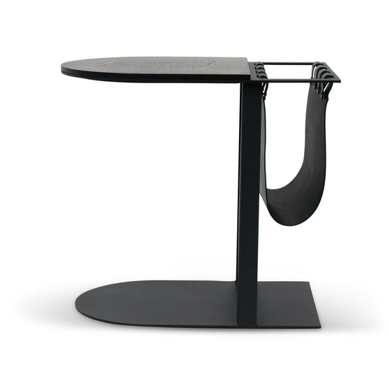 Gonzales 55cm Side Table - Full Black | Interior Secrets