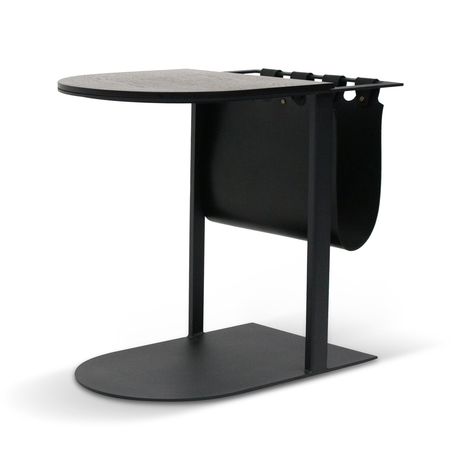 Gonzales 55cm Side Table - Full Black | Interior Secrets