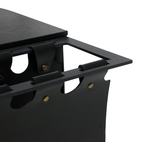 Gonzales 55cm Side Table - Full Black | Interior Secrets