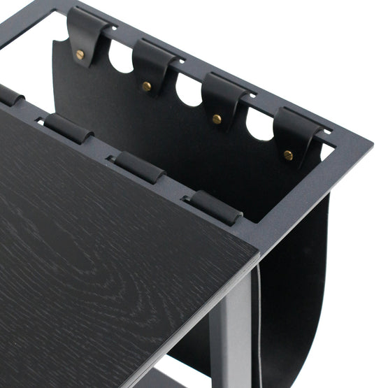 Gonzales 55cm Side Table - Full Black | Interior Secrets
