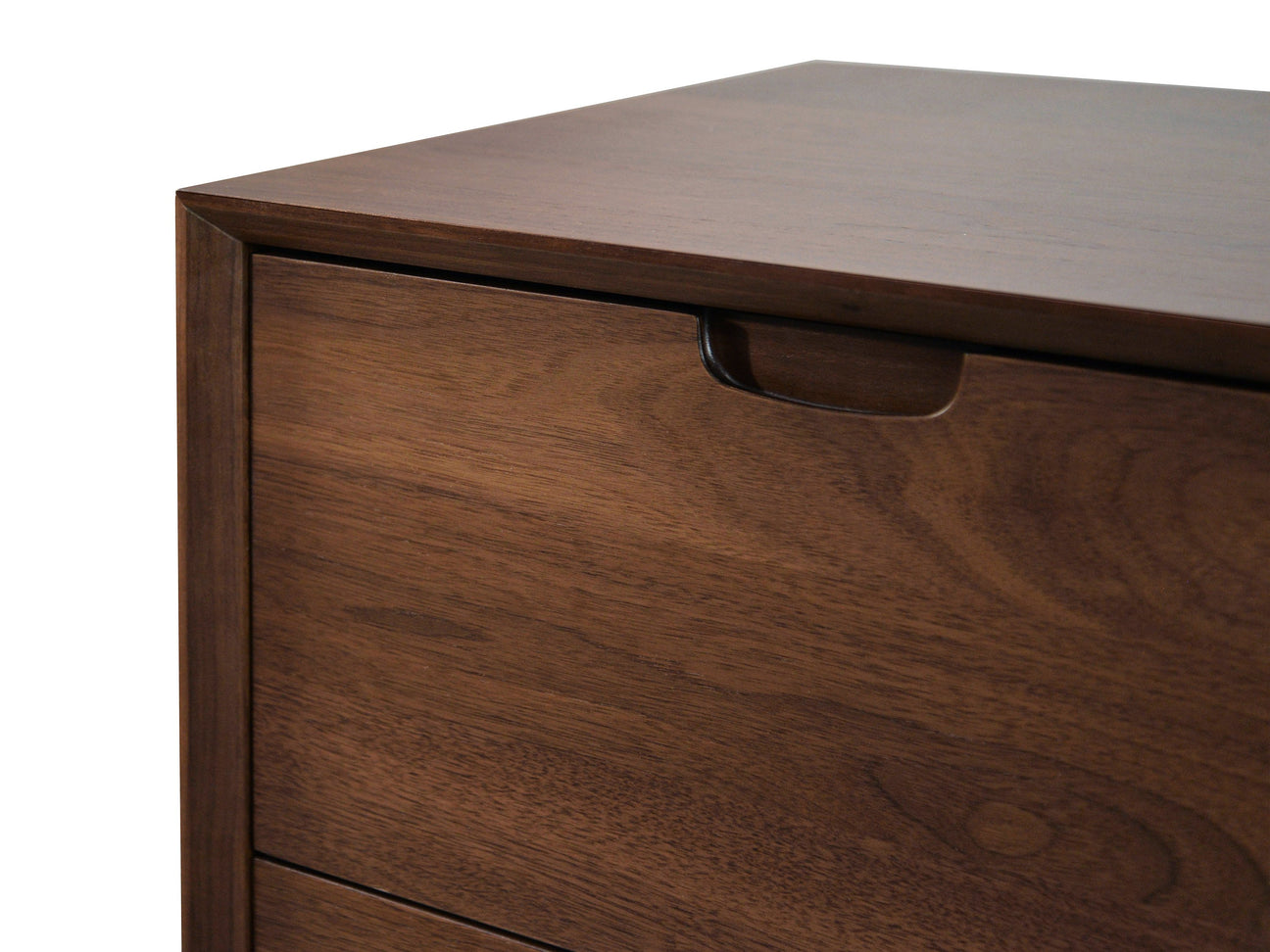 Asta 3 Drawer Chest Scandinavian Design - Walnut | Interior Secrets