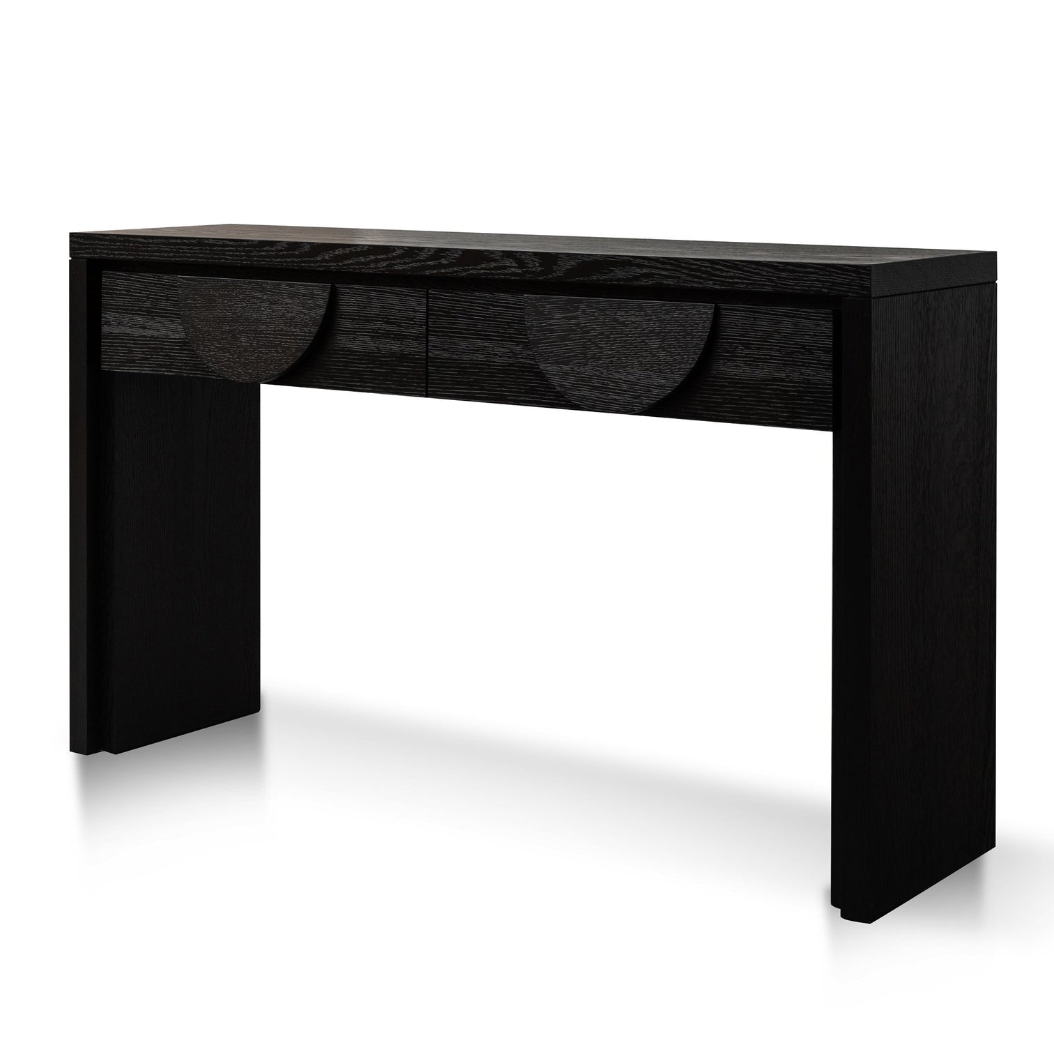 Bonnie 140cm Wooden Console Table with Drawers - Textured Espre ...