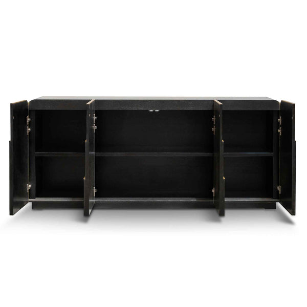 Harley 2m Buffet Unit - Textured Espresso Black | Interior Secrets