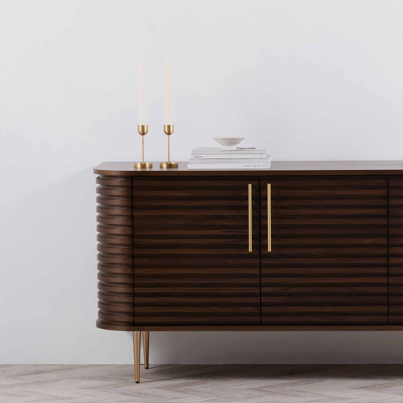 Domenic 2.2m Buffet Unit - Walnut | Interior Secrets