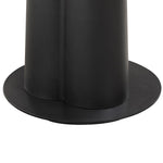 Polly Round Wooden Dining Table - Natural Top and Black Base | Interior ...