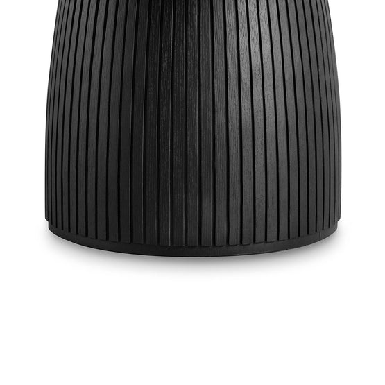 Tonya 1.4m Round Dining Table - Full Black | Interior Secrets