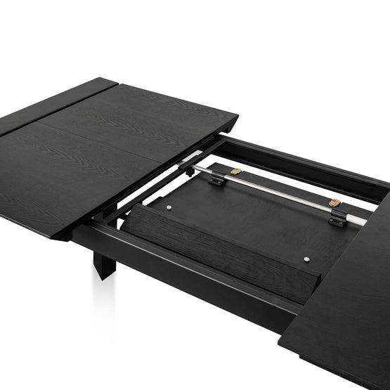 Viola Extendable (1.8m - 2.8m) Wooden Dining Table - Black | Interior ...