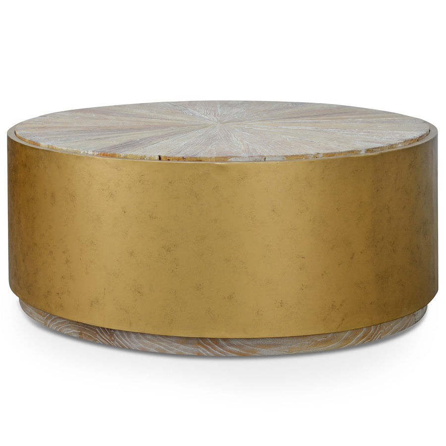 Melvin 1m Round Elm Coffee Table | Interior Secrets