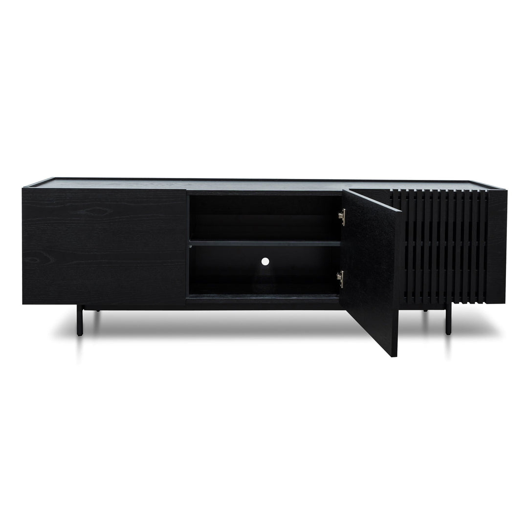 Onito 180cm TV Entertainment Unit - Full Black | Interior Secrets