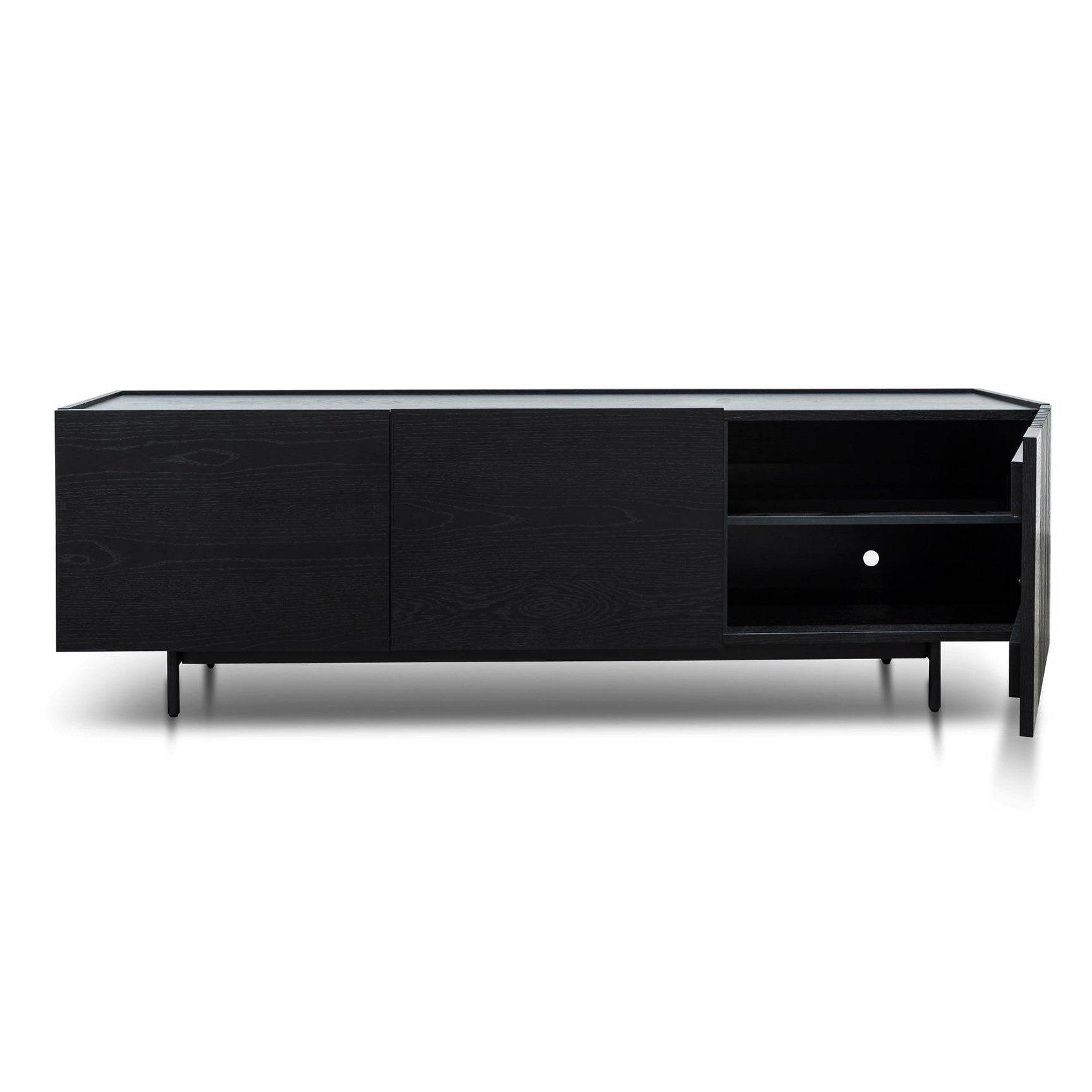 Onito 180cm TV Entertainment Unit - Full Black | Interior Secrets