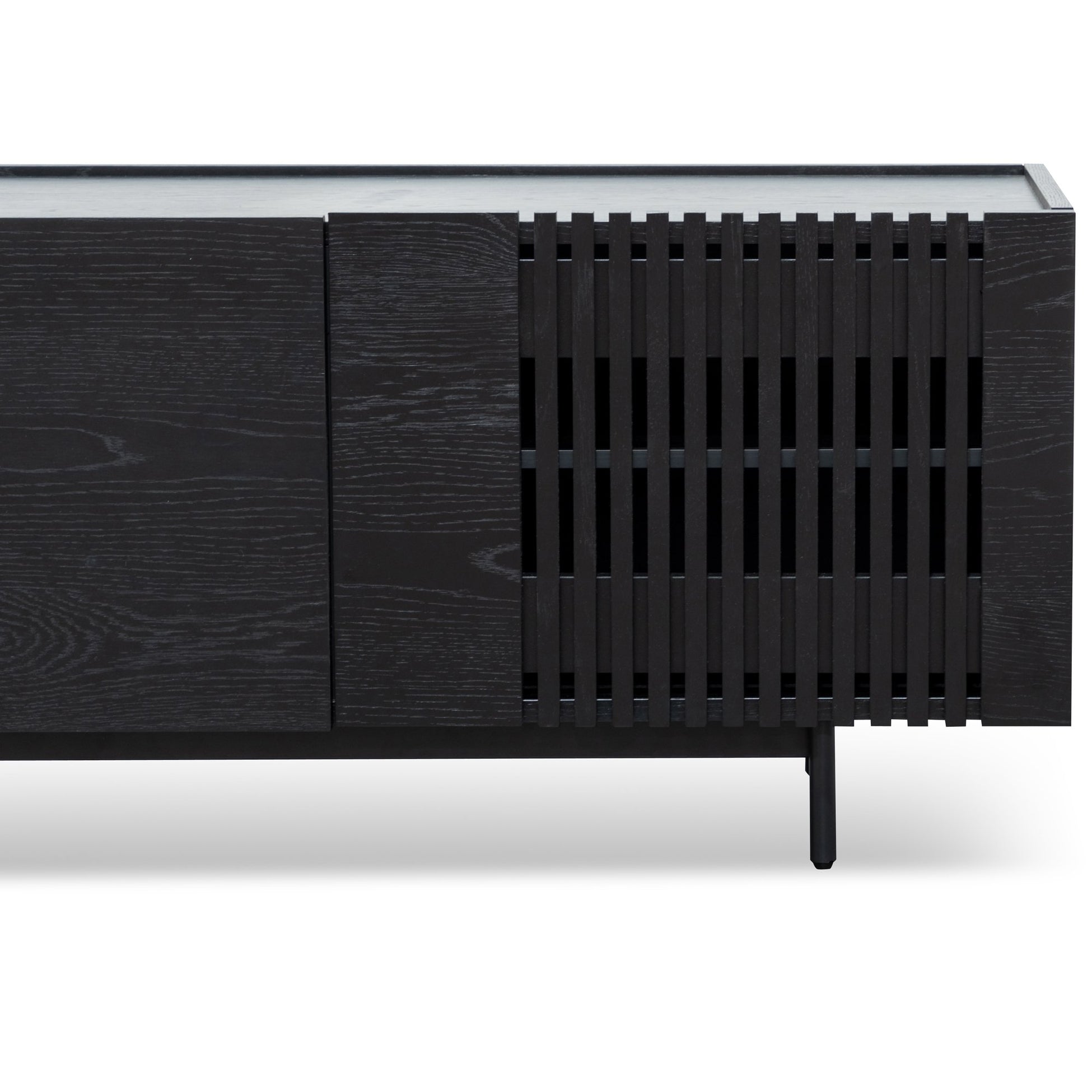 Onito 180cm TV Entertainment Unit - Full Black | Interior Secrets