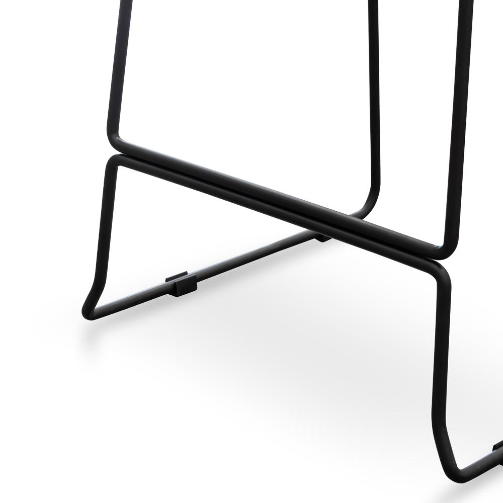 Ex Display - Apollo PU Bar Stool - Full Black | Interior Secrets