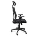 Benson Mesh Fabric Office Chair With Head Rest - Black | Interior Secrets