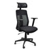 Benson Mesh Fabric Office Chair With Head Rest - Black | Interior Secrets