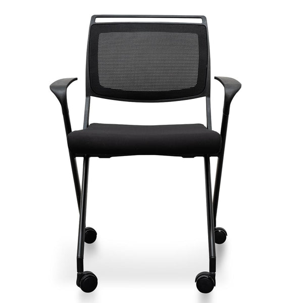 Josh Mesh Office Visitor Chair - Black | Interior Secrets
