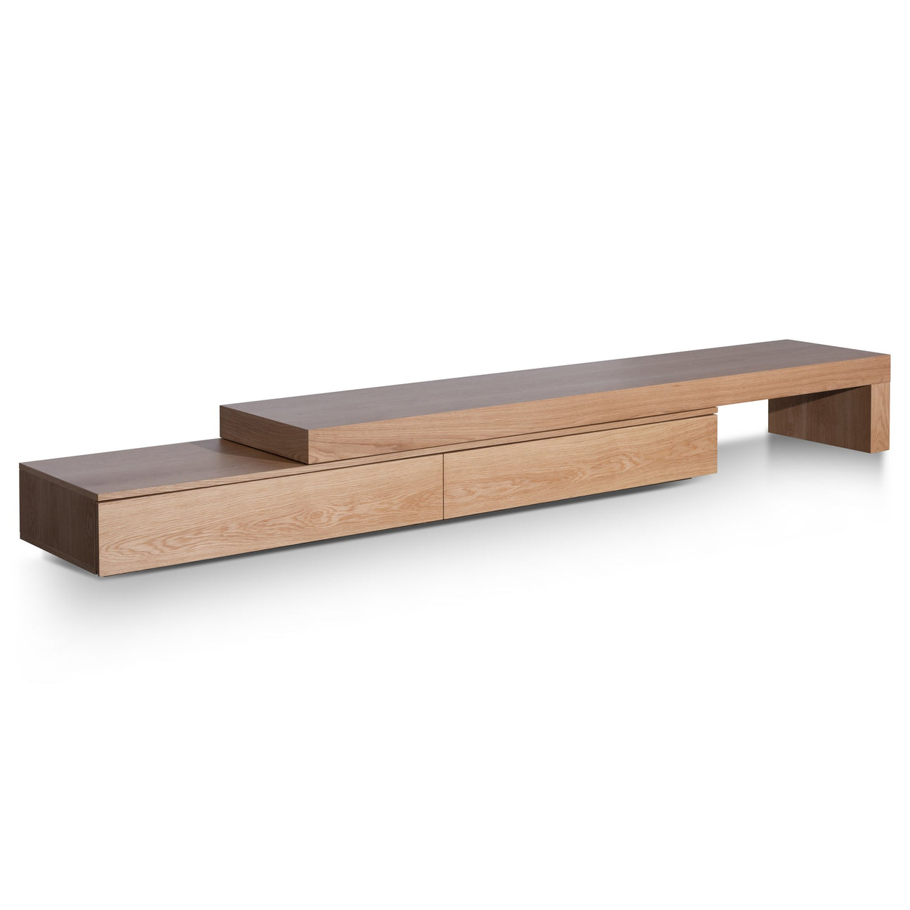 Katherine Extendable Entertainment TV Unit - Natural Oak | Interior Secrets