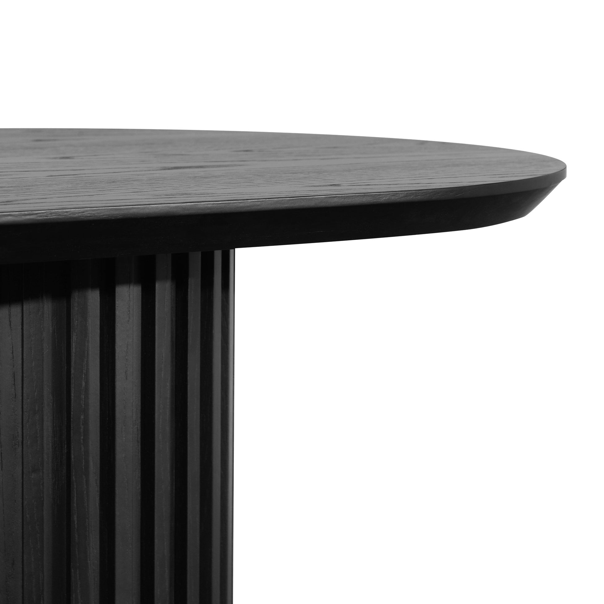 Marty 2.2m Wooden Dining Table - Black Oak | Interior Secrets