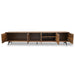 Nelson 2.4m Wooden TV Entertainment Unit - Walnut | Interior Secrets