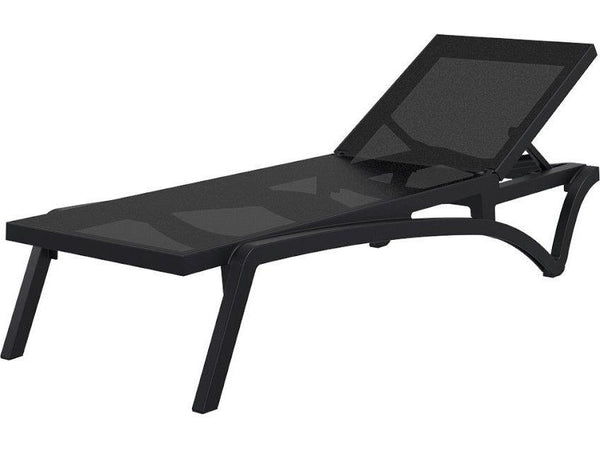 Pantha Outdoor Sun Lounger - Black | Interior Secrets